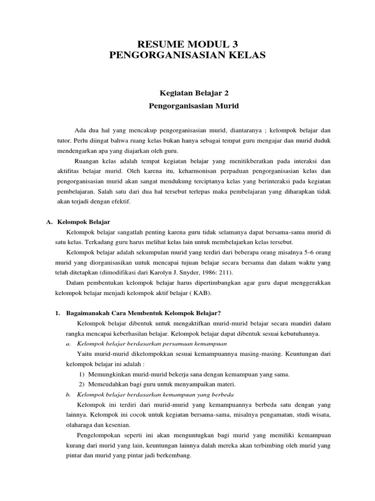 Resume KB 2 Matkul PKR | PDF | Karier & Perkembangan