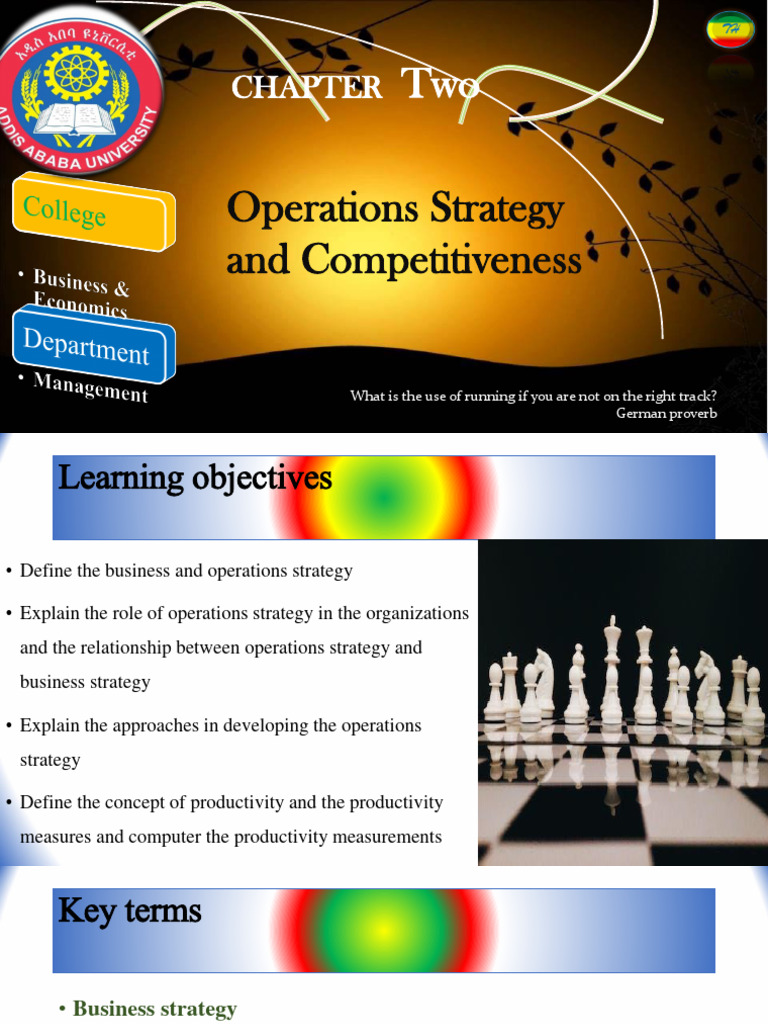 OM Chapter Two | PDF | Strategic Management | Labour Economics