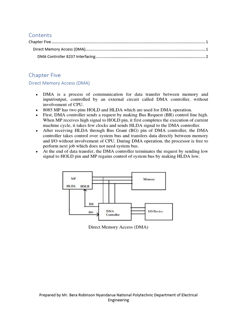 Direct Memory Access (DMA) | PDF | Digital Electronics | Computer Science
