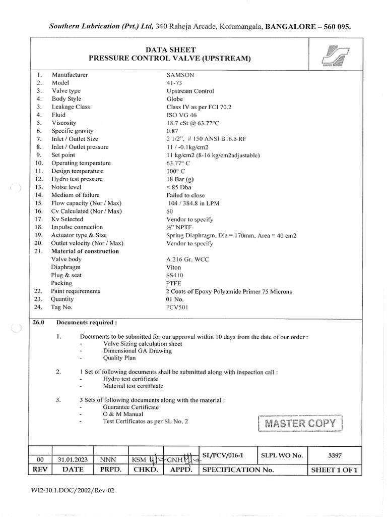 PCV Upstream & Downstream | PDF