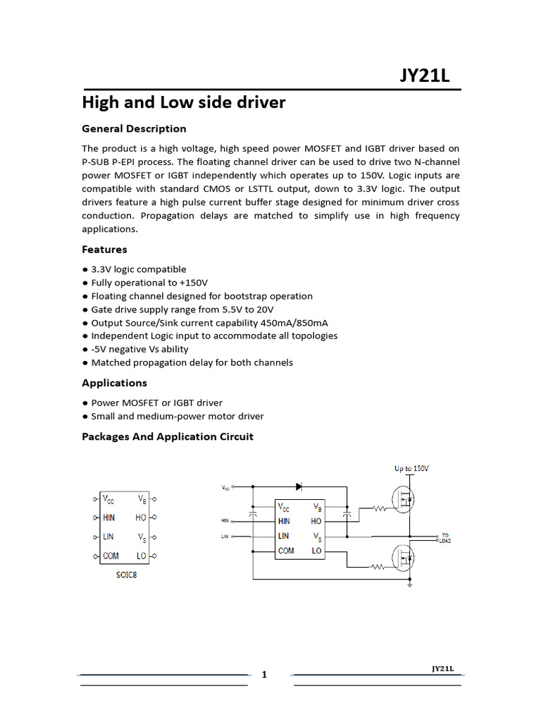 JY21L | PDF | Logic Gate | Mosfet
