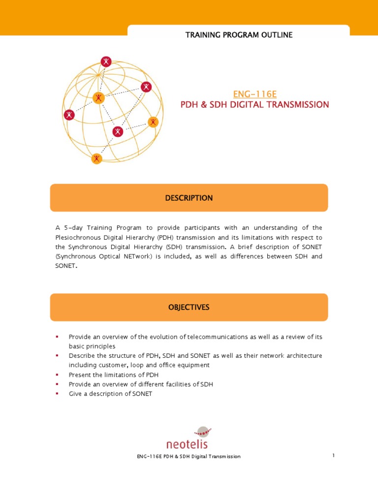 ENG-116E PDH & SDH Digital Transmission | PDF | Physical Layer ...
