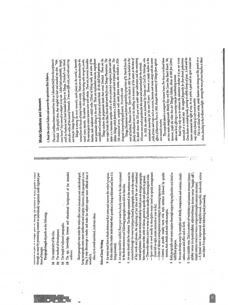 Module One Essay Information and Samples | PDF