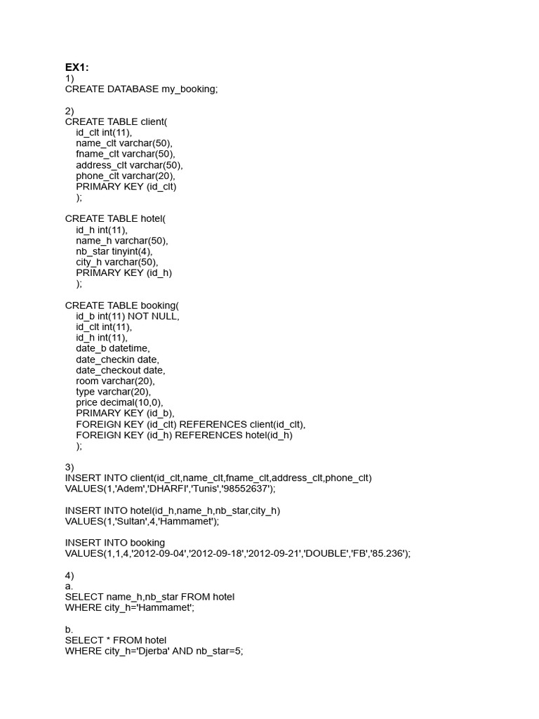SQL-Lab-Correction | PDF | Computer Data | Information Retrieval