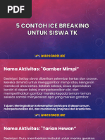 8 Aktivitas Ice Breaking Seru Di Kelas, Dijamin Murid Suka Belajar Bahasa Inggris! | PDF