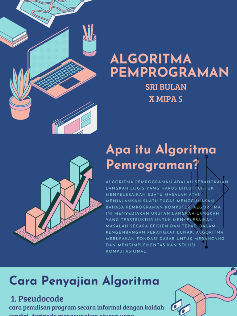Biru Elemen & Mockup Isometrik Teknologi Dalam Pendidikan Presentasi ...