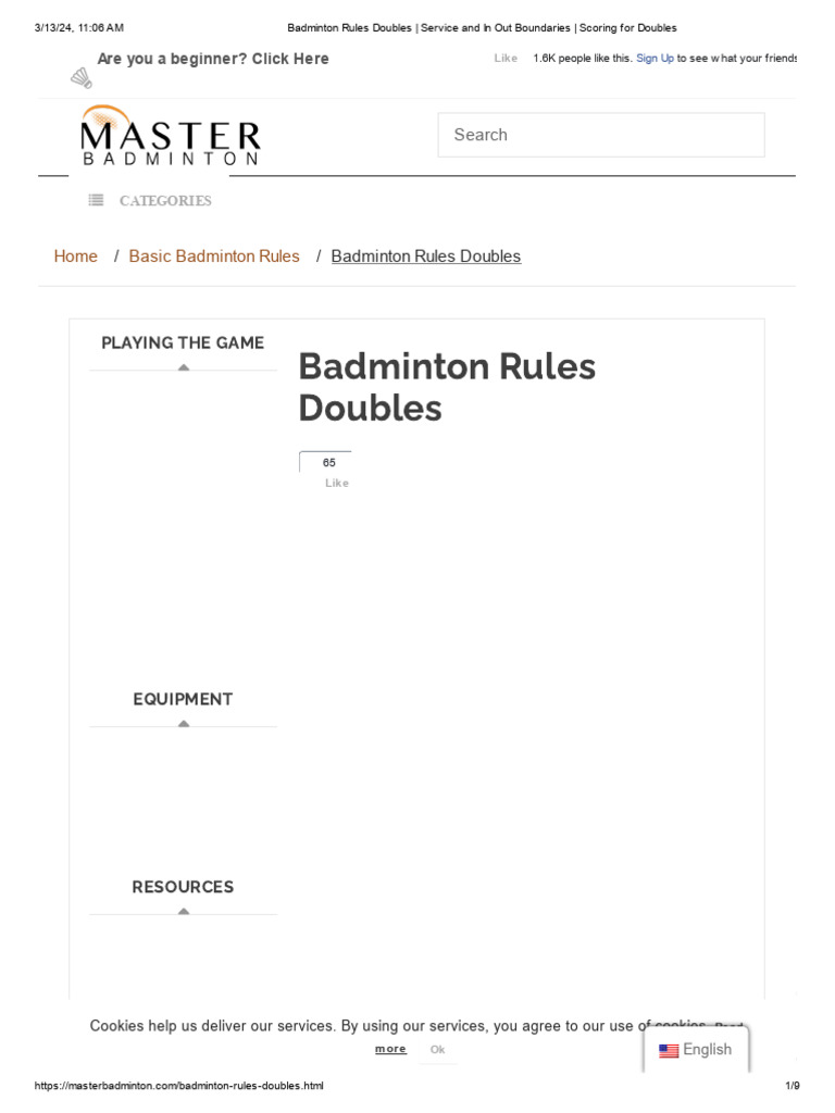 Badminton Doubles Rules Guide | PDF | Summer Olympic Sports | Summer Sports