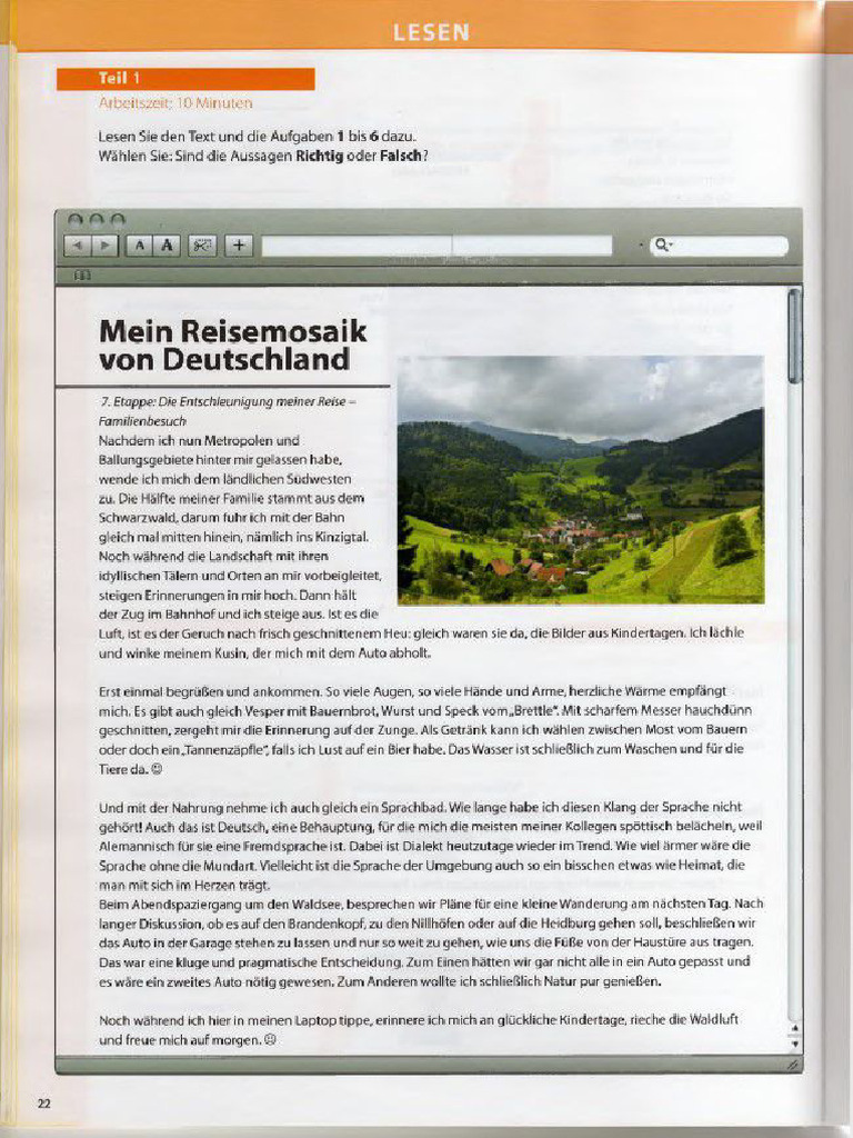 LV B1 Modelltest 2 | PDF