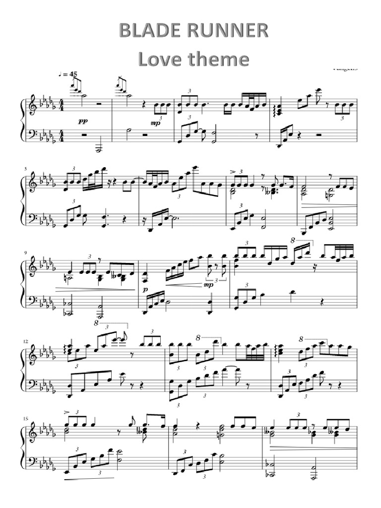 Love Theme Blade Runner | PDF