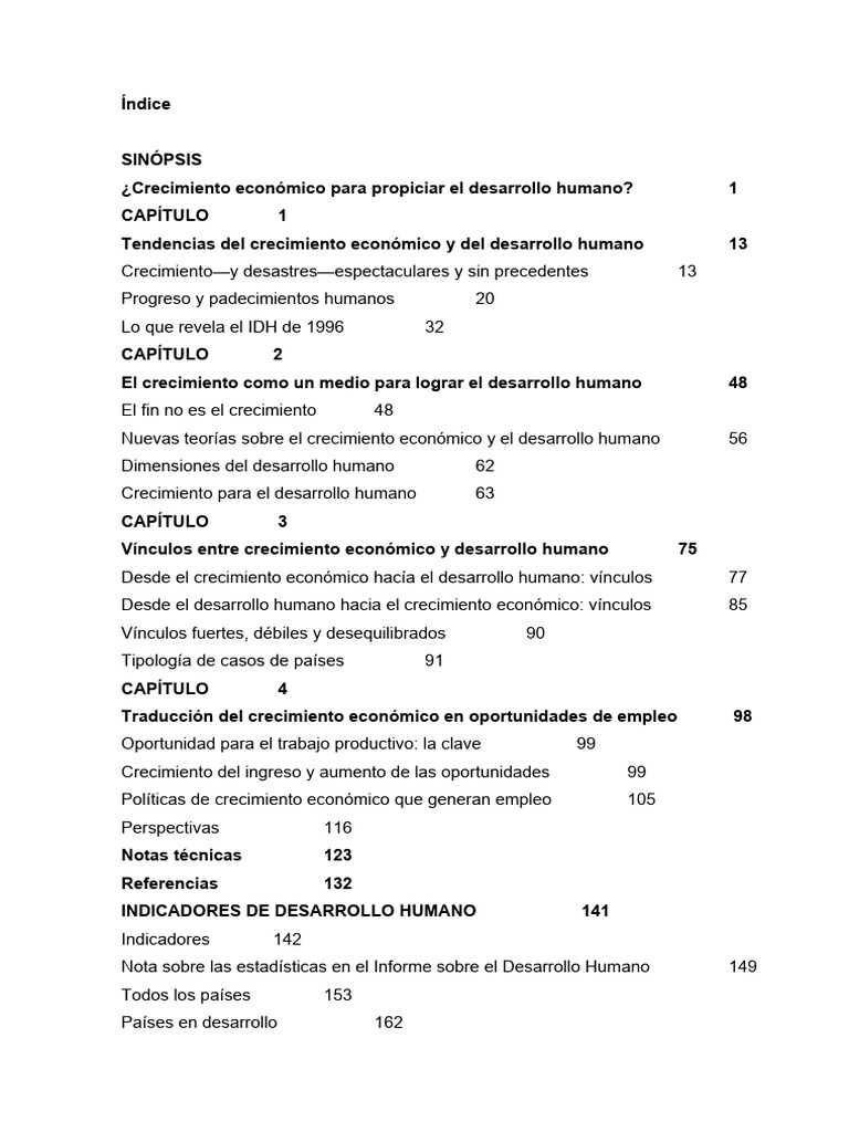 Crecimiento Económico y Desarrollo Humano | PDF | Crecimiento económico | Economias