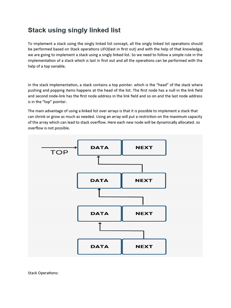 Stack | Download Free PDF | Pointer (Computer Programming) | Software Engineering