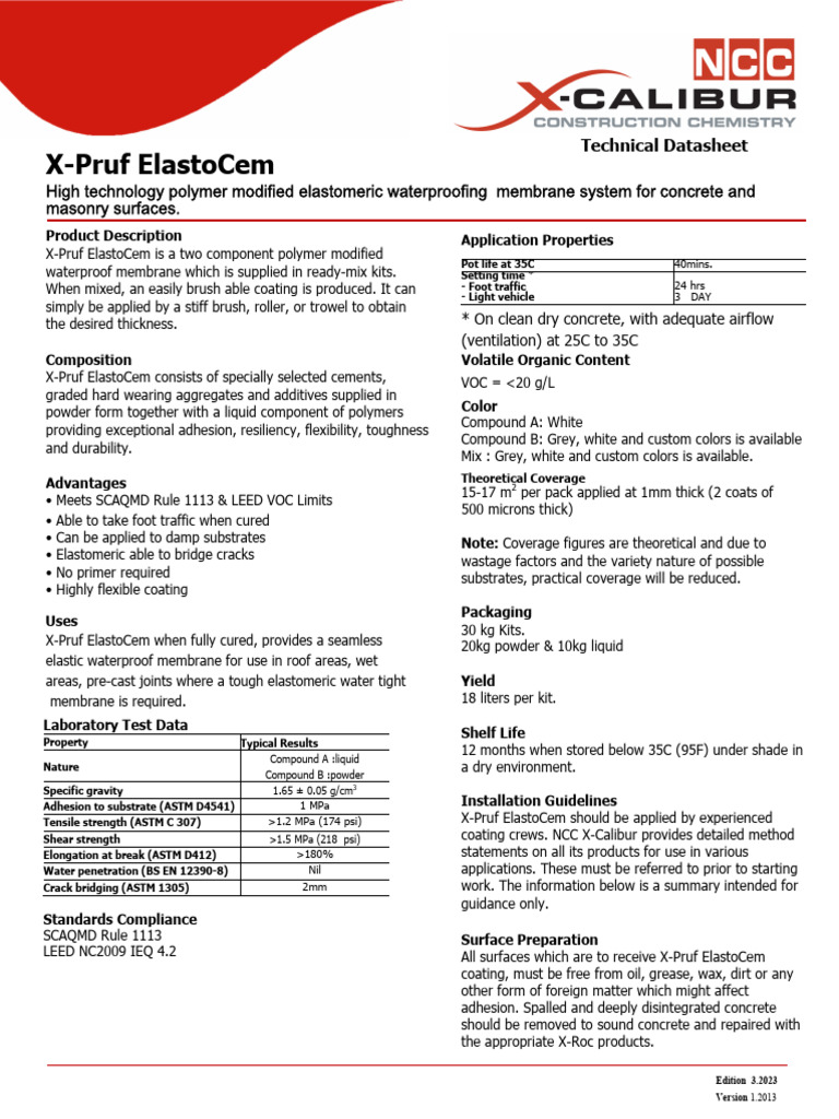 Elastocem | PDF | Concrete | Building Engineering