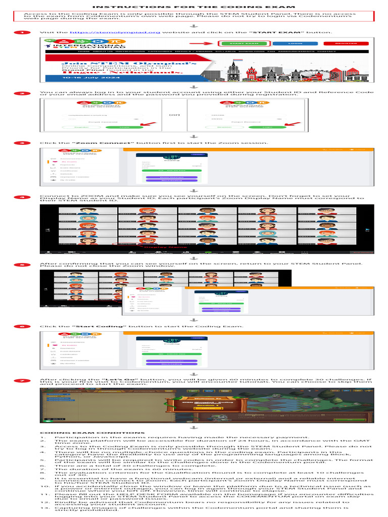 Instructions For The Coding Exam | PDF | Login | Websites