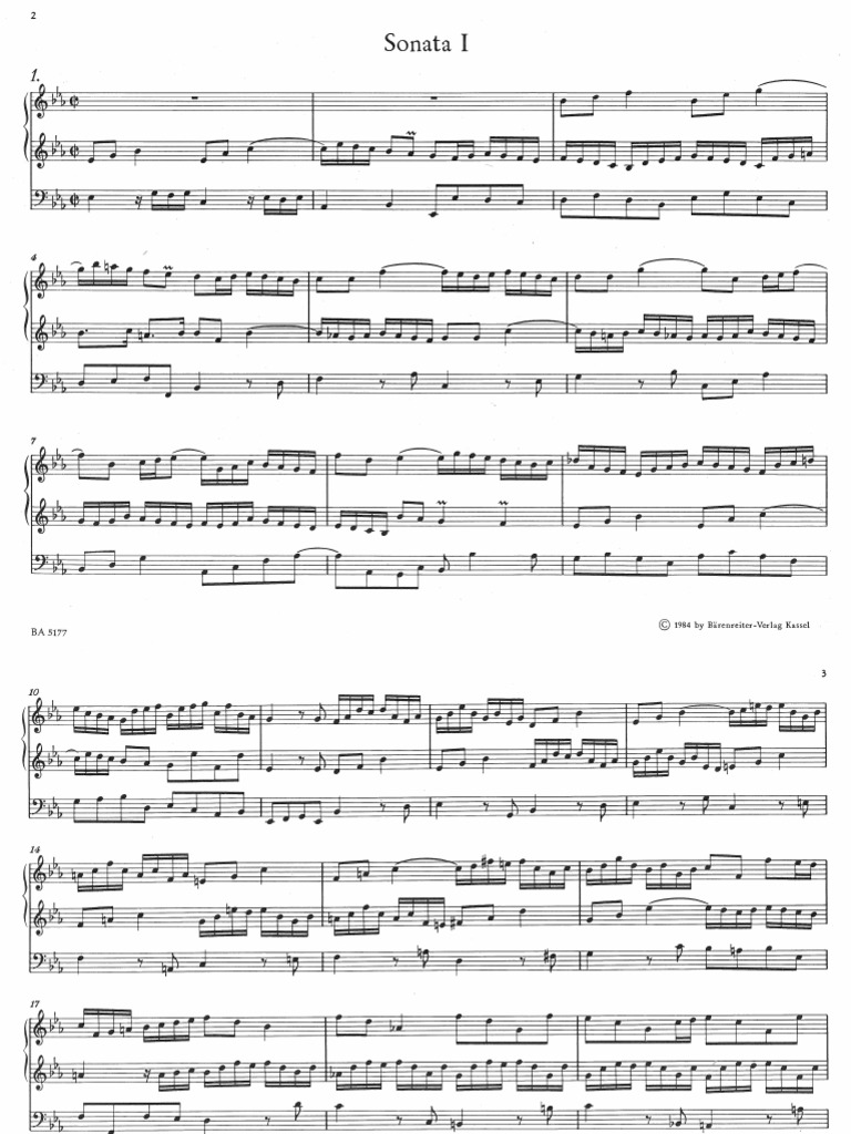 Bach TrioSonatas BWV525-527 | PDF