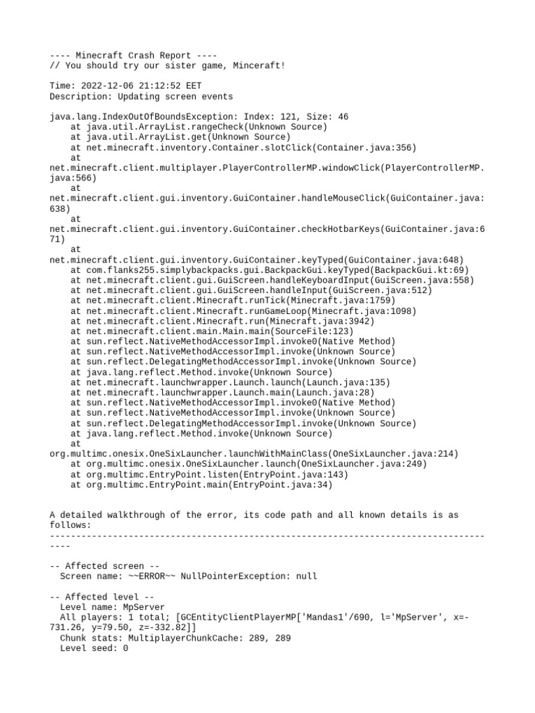 Crash 2022 12 06 - 21.12.52 Client | PDF | Computing