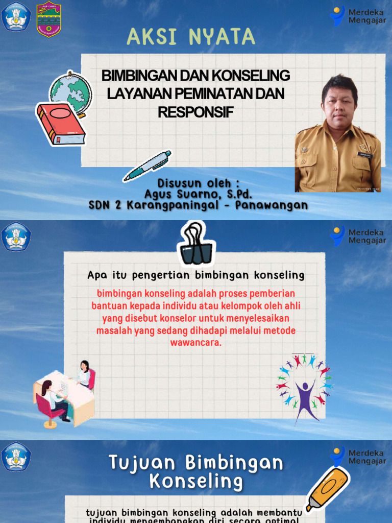 Aksi Nyata Bimbingan Dan Konseling Layanan Peminatan Dan Responsif | PDF