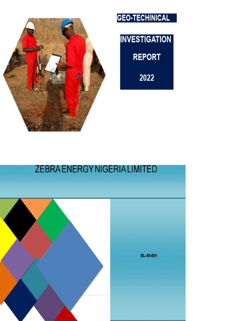 Geotechnical Investigation Zebra Energy | PDF | Geotechnical ...