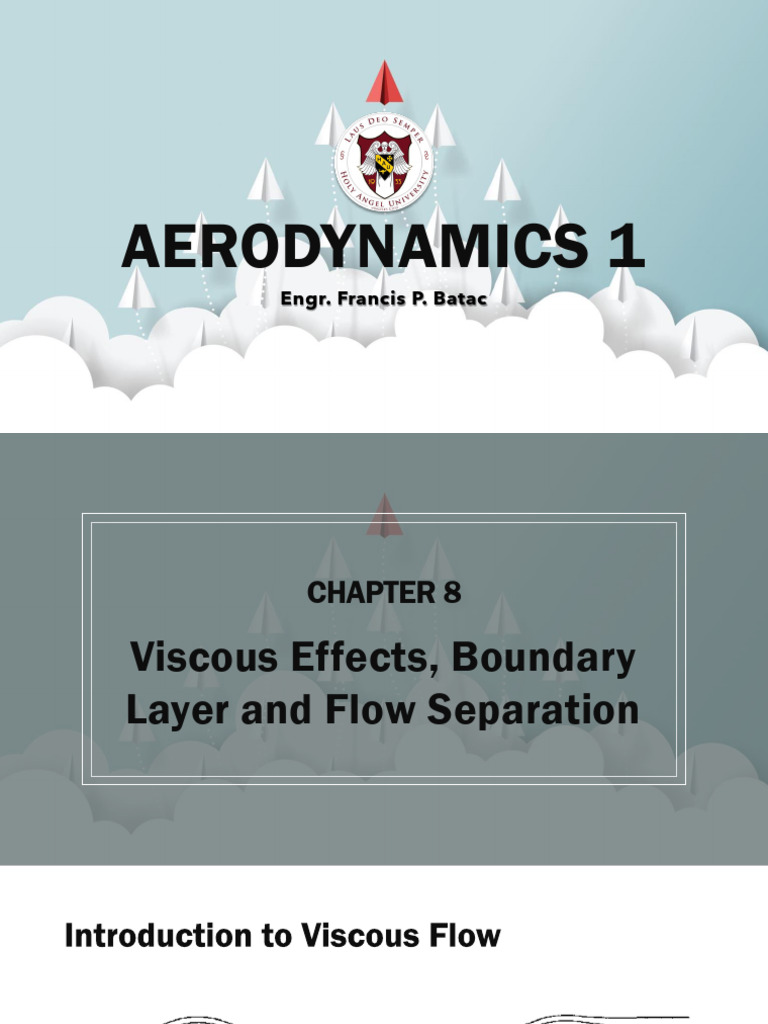 AERODYN1 Part 8 Viscous Effects Boundary Layer and Flow Separation FVPB2 | PDF | Boundary Layer ...
