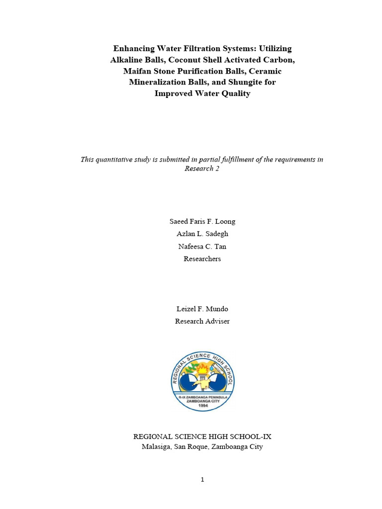 Final Sample Research Paper Intro To Appendices 1 | PDF | Drinking ...