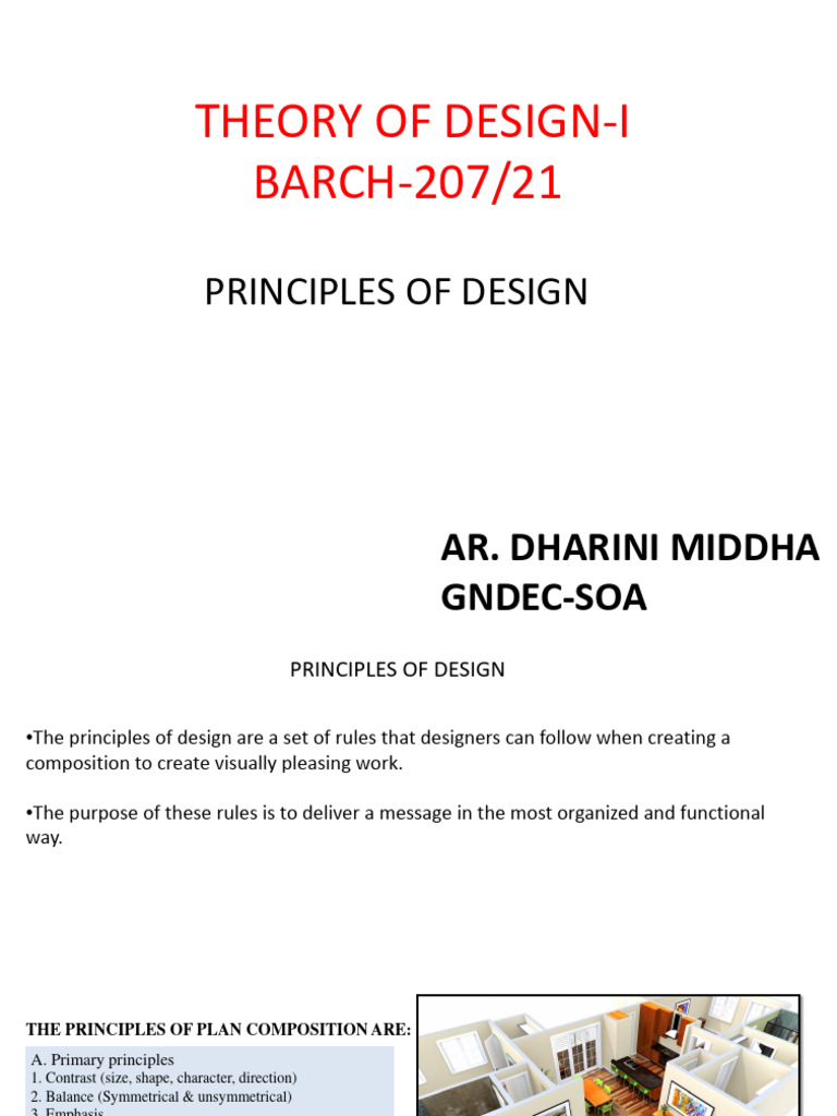 PRINCIPLES OF DESIGN-converted Tod. | PDF | Symmetry | Asymmetry