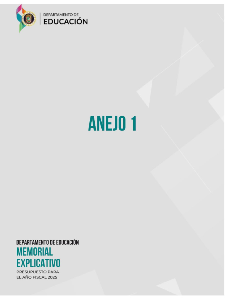 Anejo I - Memorial Explicativo 2024-2025 - Rev 4.0 CONSULTOR | Descargar gratis PDF ...