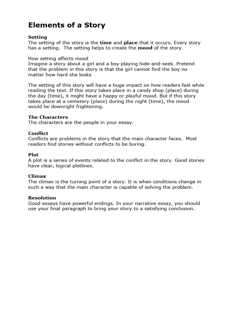 Key Elements of Storytelling Explained | PDF