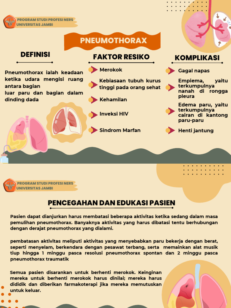 Lembar Balik Pneumotorax, Hemoptoe, CA Paru | PDF