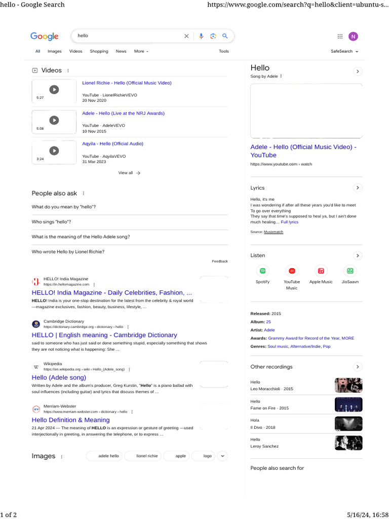 Hello - Google Search | PDF