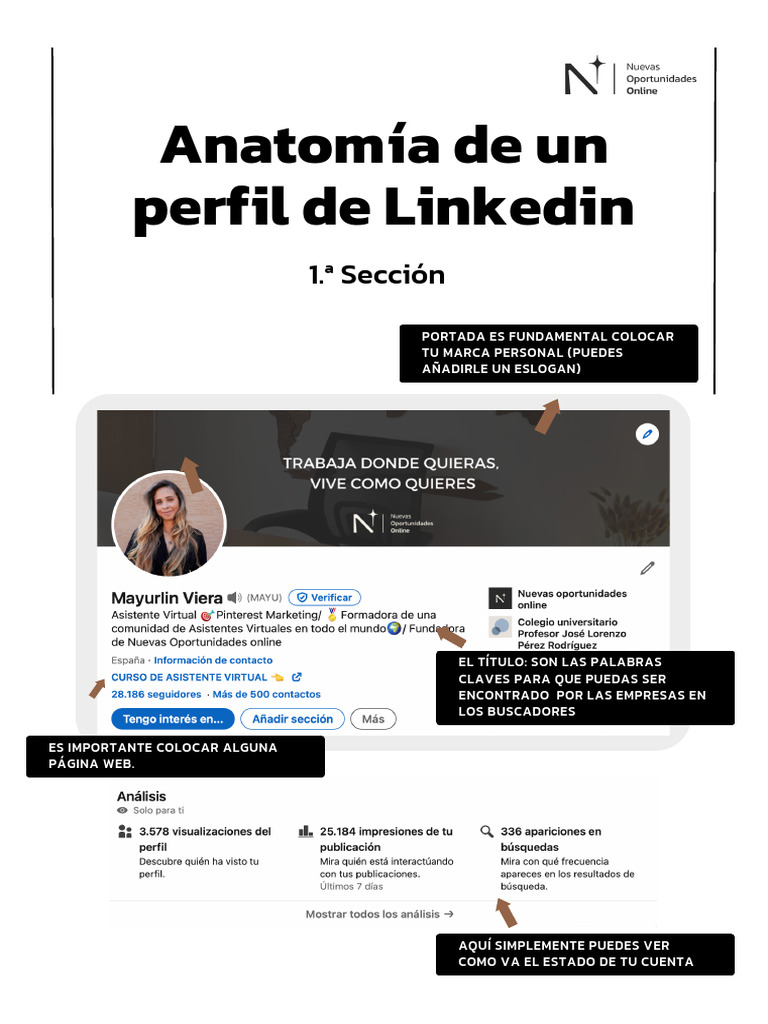 Anatomía del Perfil de LinkedIn | PDF | Vinculado en