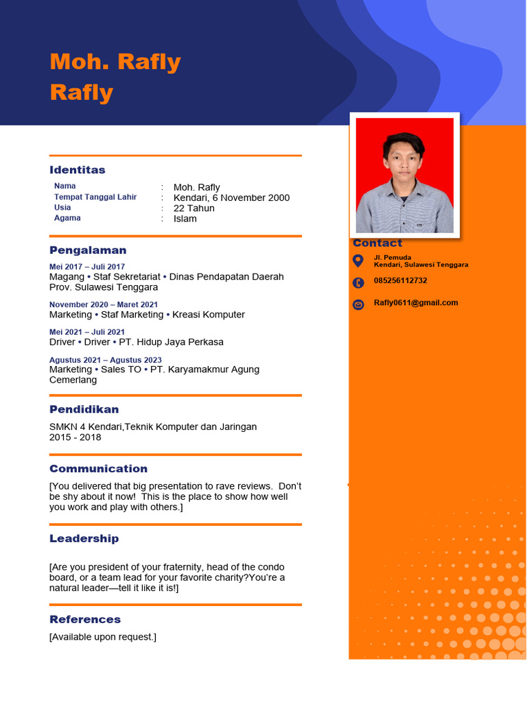 Moh. Rafly Rafly: Identitas | PDF | Self-Improvement