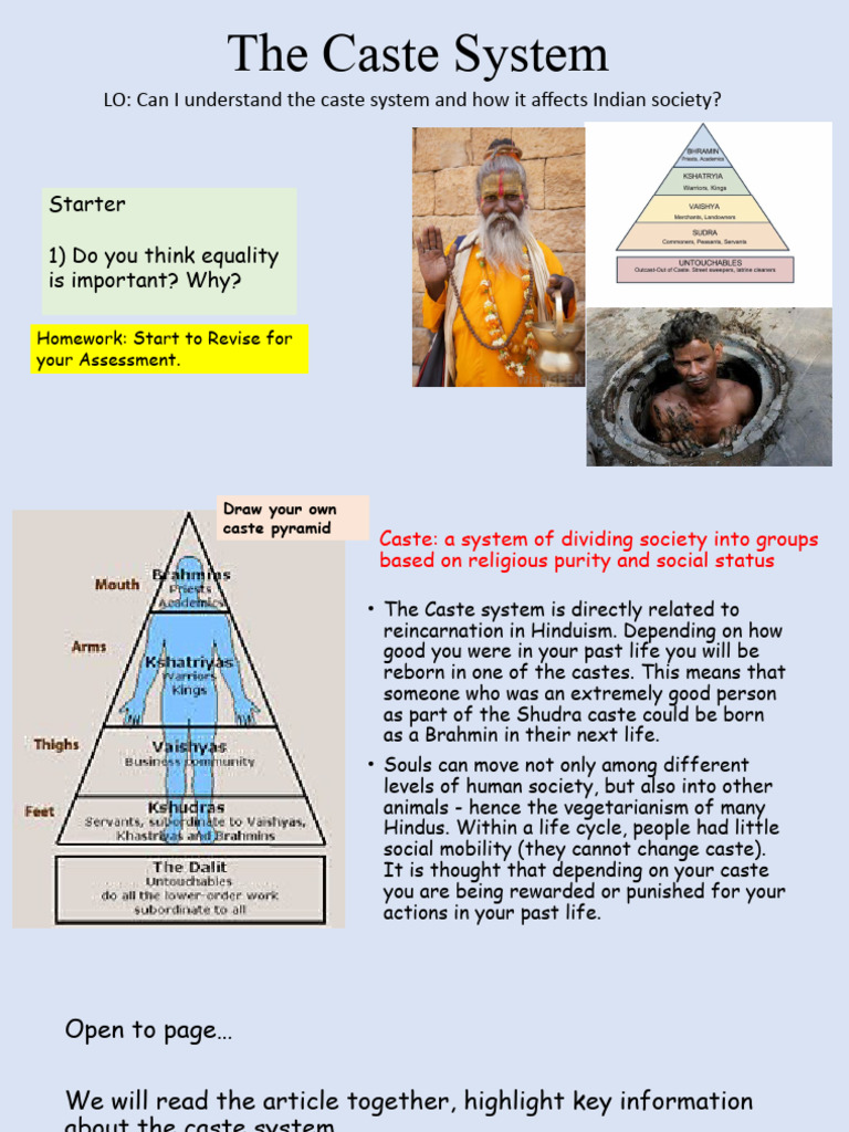 The Caste System | PDF | Caste | Reincarnation
