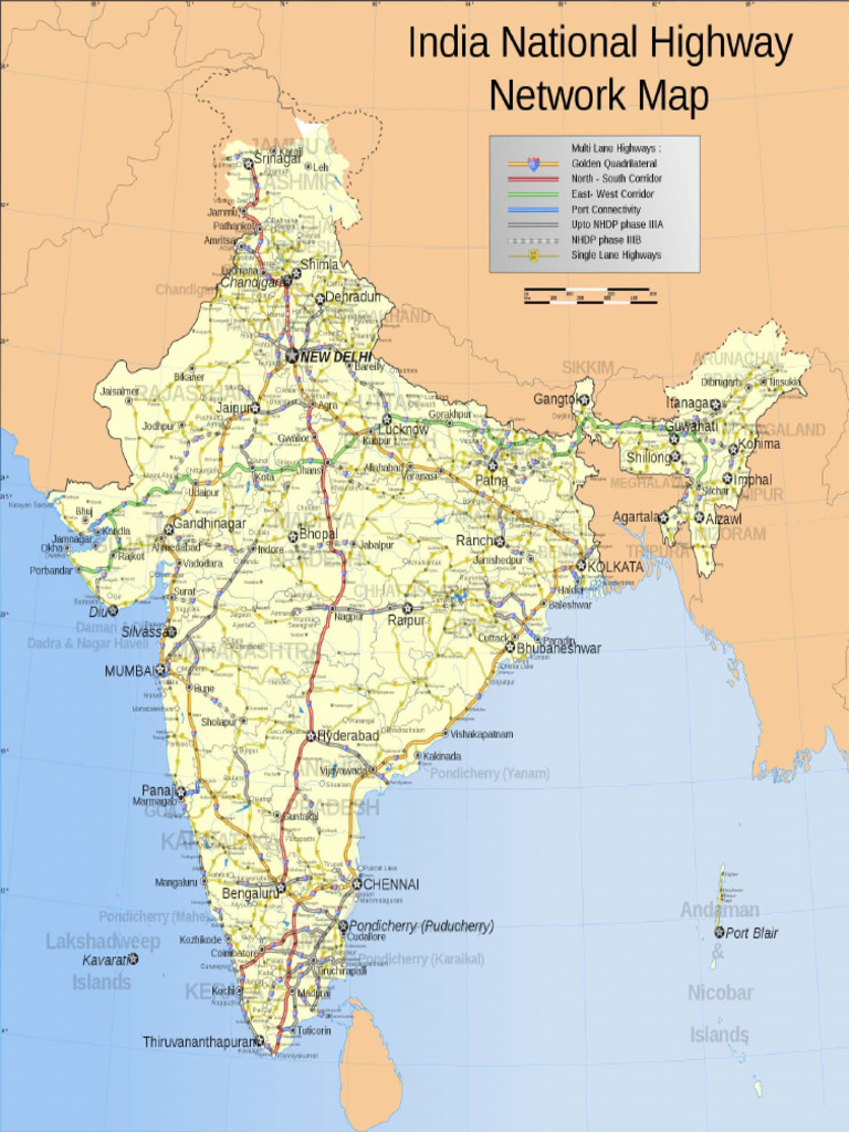 India Roads Highways Map | PDF