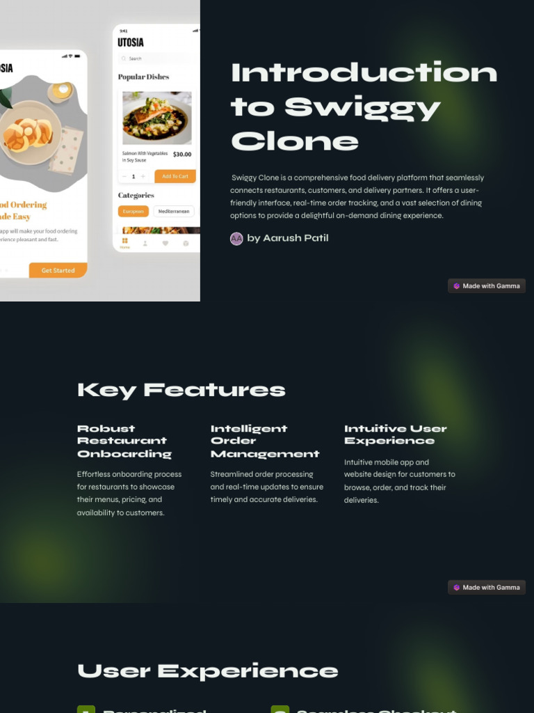 Introduction To Swiggy Clone | PDF | Point Of Sale | Analytics