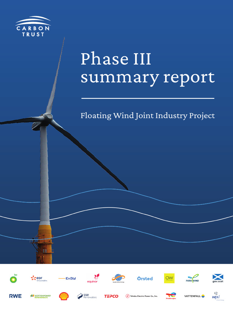 JIP Floating Phase 3 | PDF | Offshore Wind Power | Wind Power