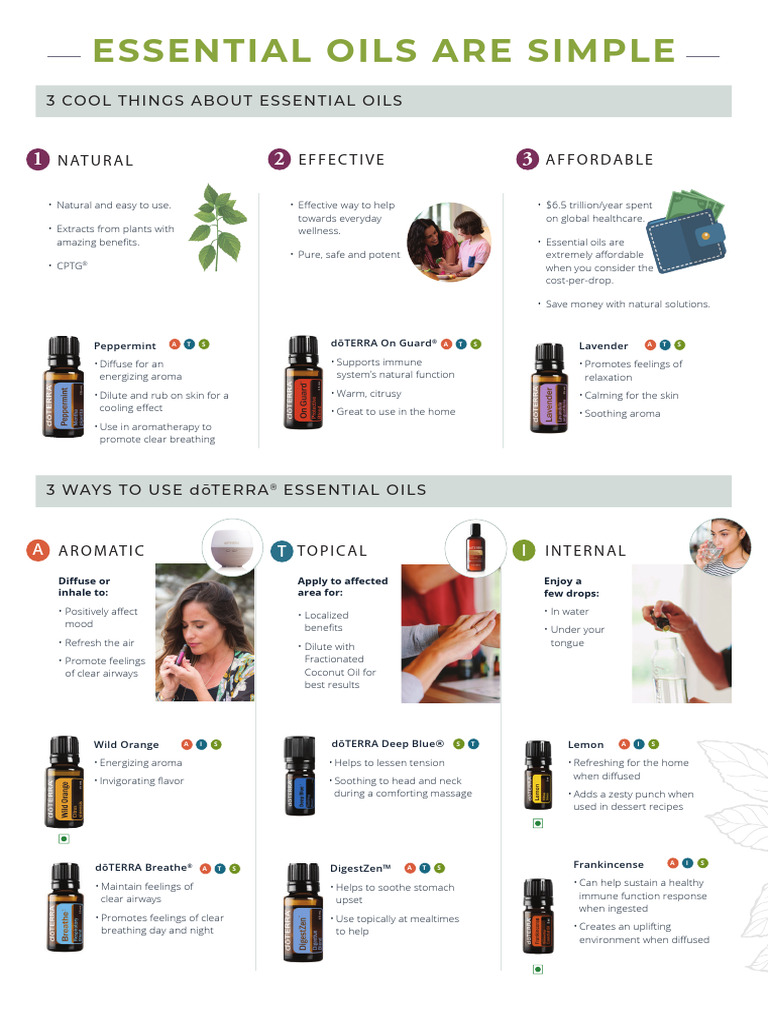 3 COOL THINGS ABOUT ESSENTIAL OILS | PDF | Essential Oil | Aromatherapy