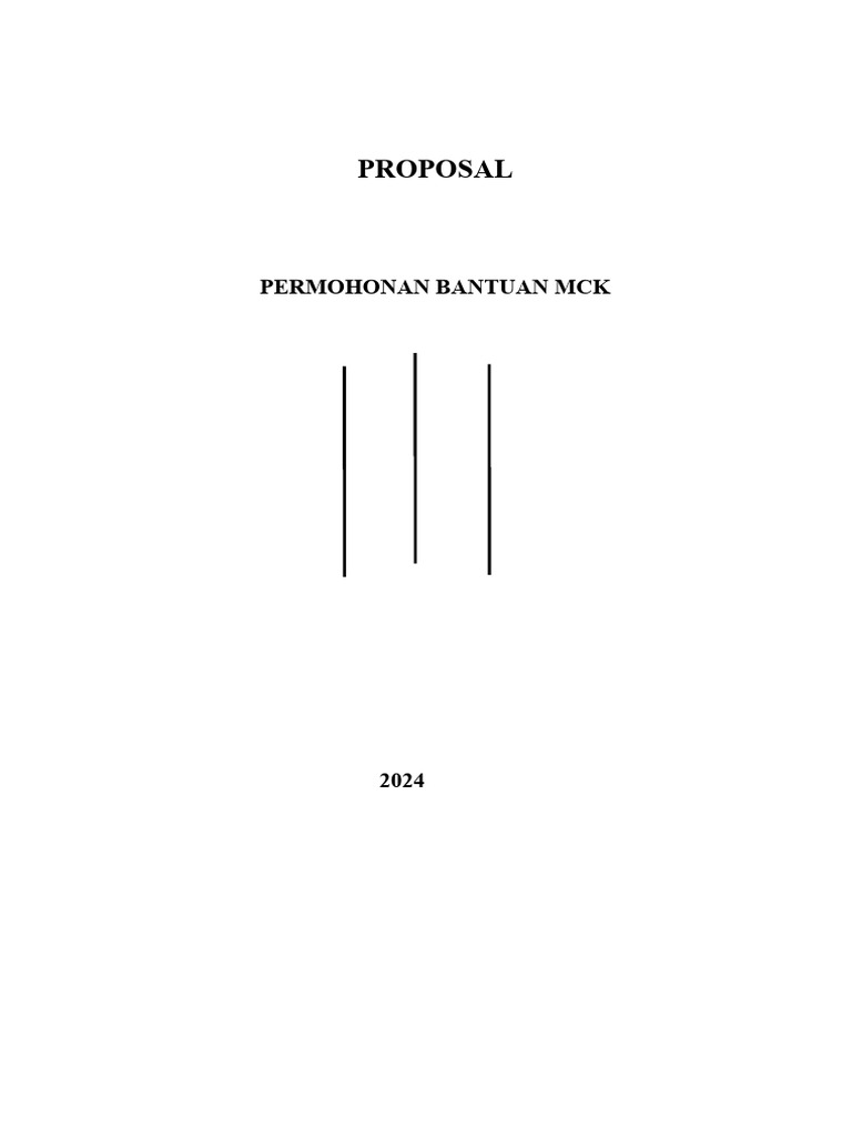 Proposal Permohonan Bantuan Pembangunan MCK | PDF