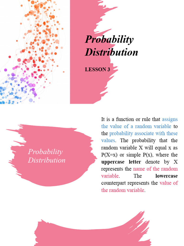 Probability Distribution | PDF | Probability Distribution | Random Variable