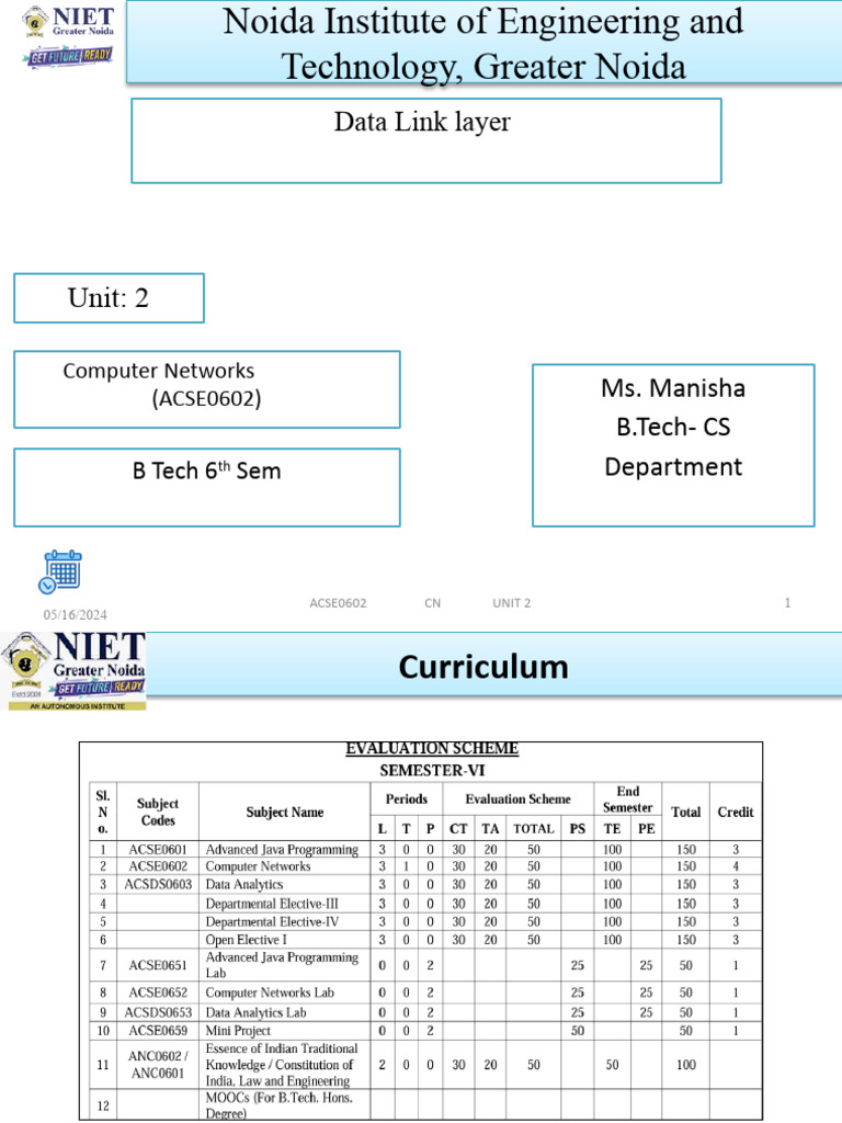 Unit2 CN | PDF | Channel Access Method | Transmission Control Protocol
