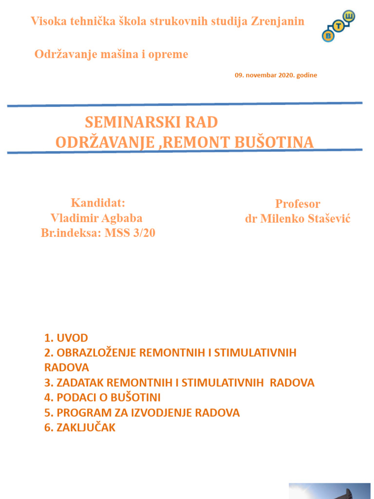 Prezentacija Seminarskog Rada Agbaba Vladimir | PDF
