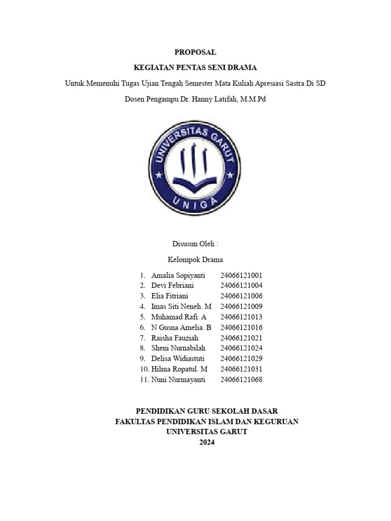 Proposal Drama | PDF