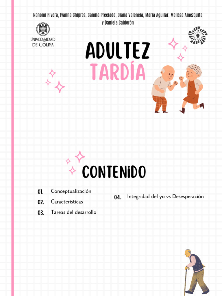 Adultez Tardía | PDF | Adultos | Vejez