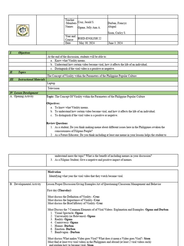 LP Format 1 | PDF | Viral Video | Behavioural Sciences