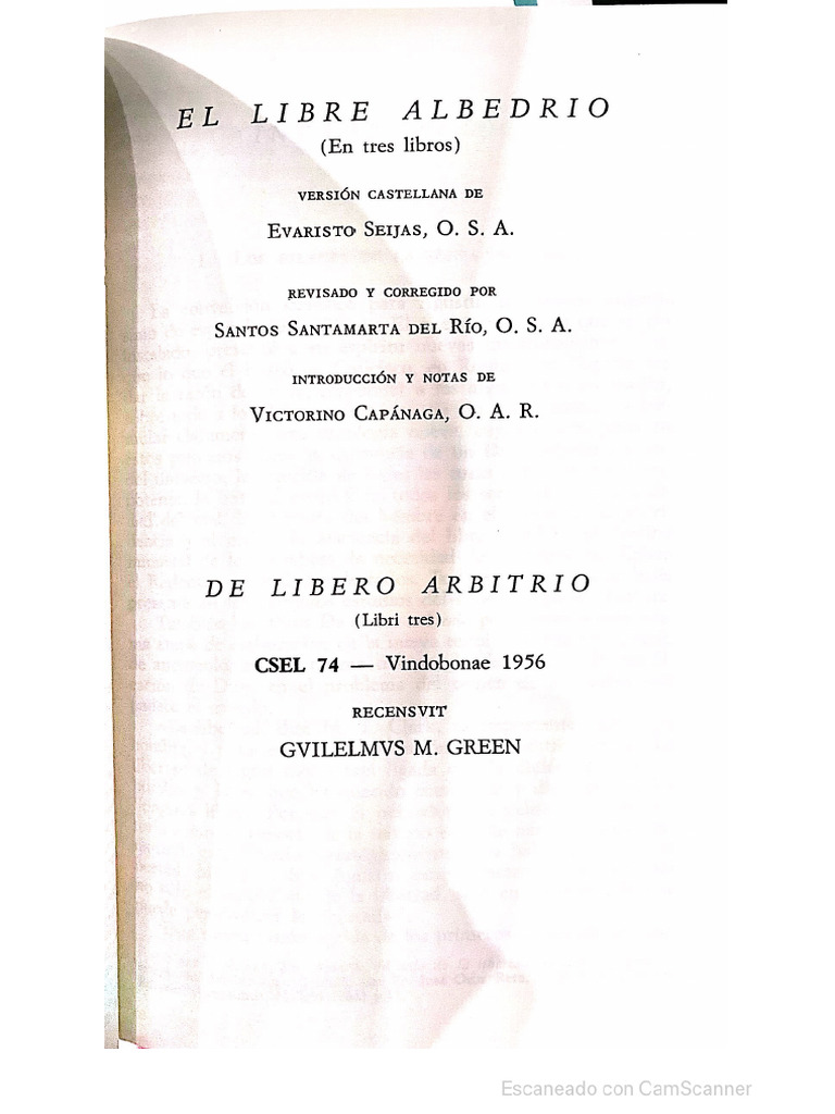 San Agustin Libre Albedrío | PDF