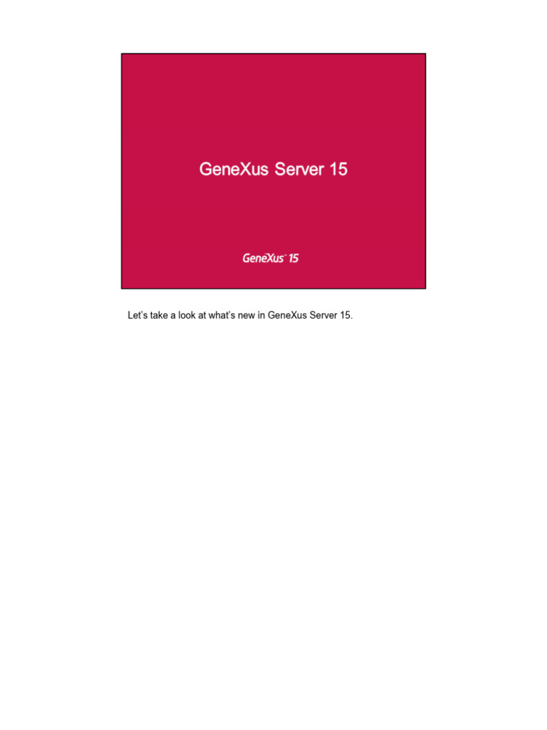 Gxserver Y Reporting Pdf Parameter Computer Programming Object 8547