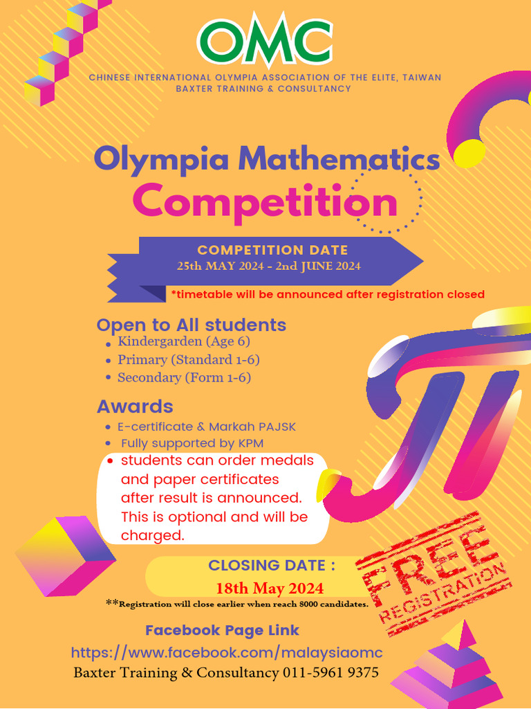 Olympia Mathematics Competition (Omc) 2024 | PDF