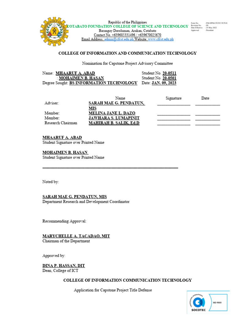 Appendix 1 | PDF | Information And Communications Technology | Computing