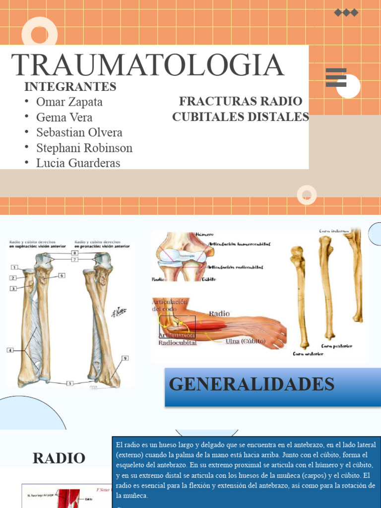 Fracturas Distales de Cúbito y Radio | PDF | Codo | Mano