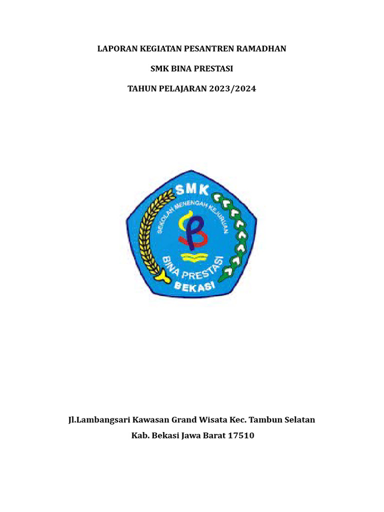 Laporan Kegiatan Pesantren Ramadhan | PDF | Kesehatan Holistik