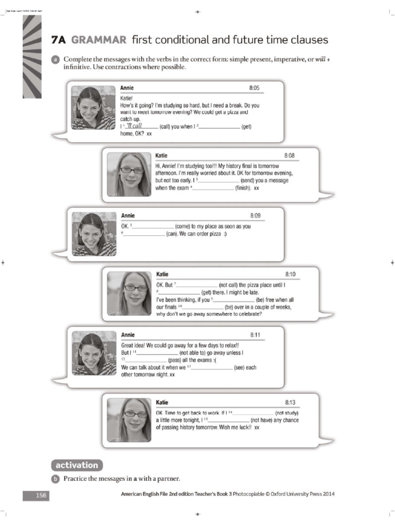 Unit 7A Grammar File | PDF