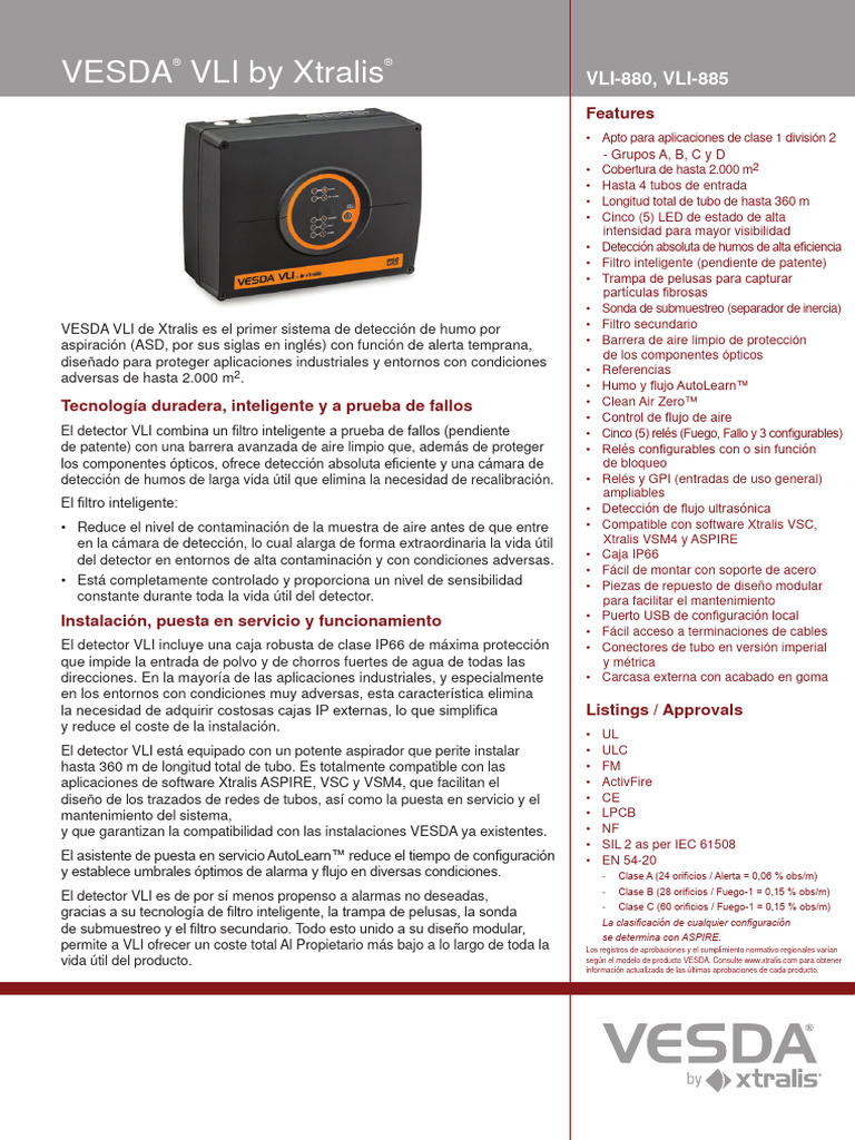 Vesda Vli | PDF | Sensor | Relé